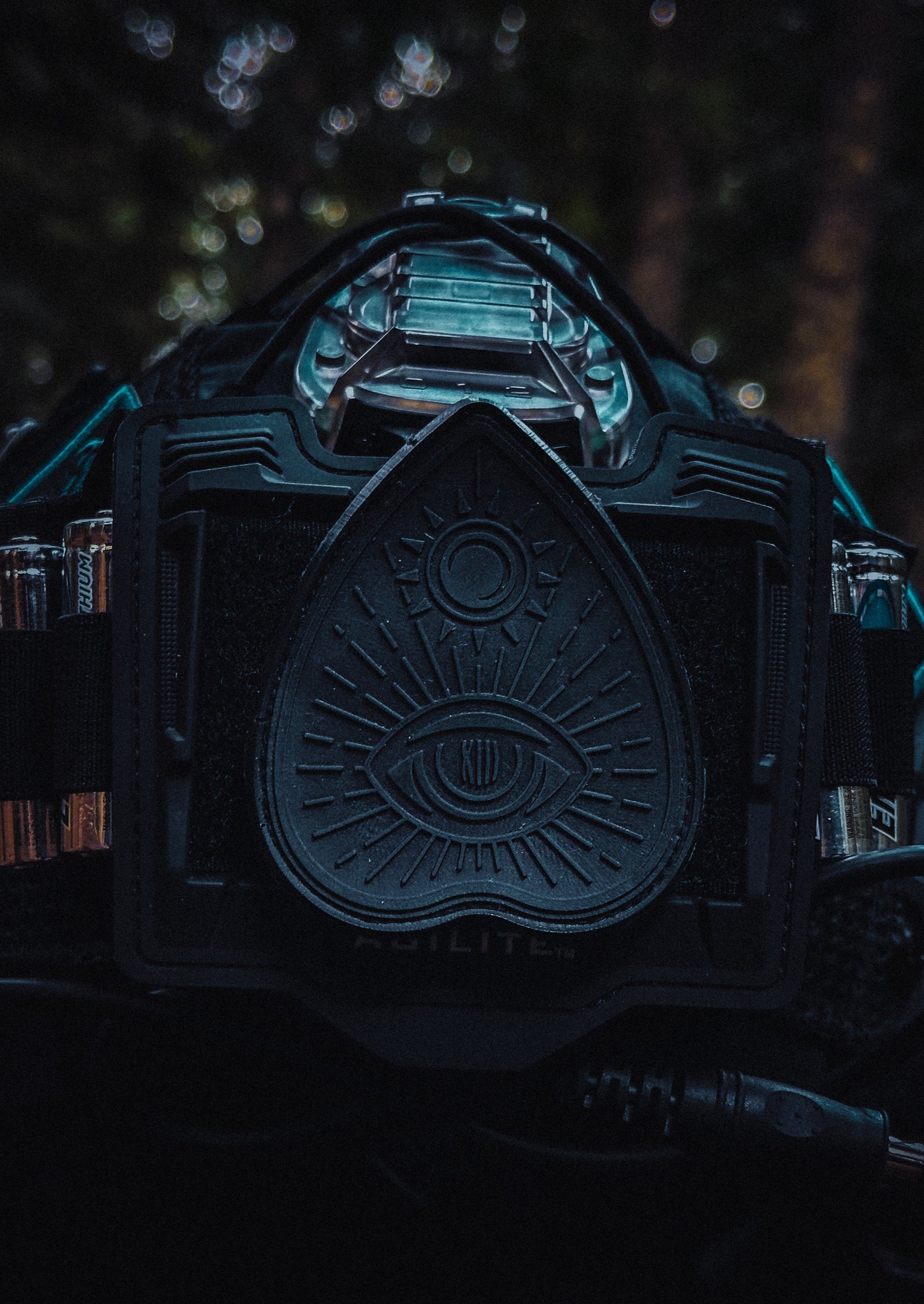 Ouija Planchette PVC Patch - Murdered Out Black – Thirteen Systems