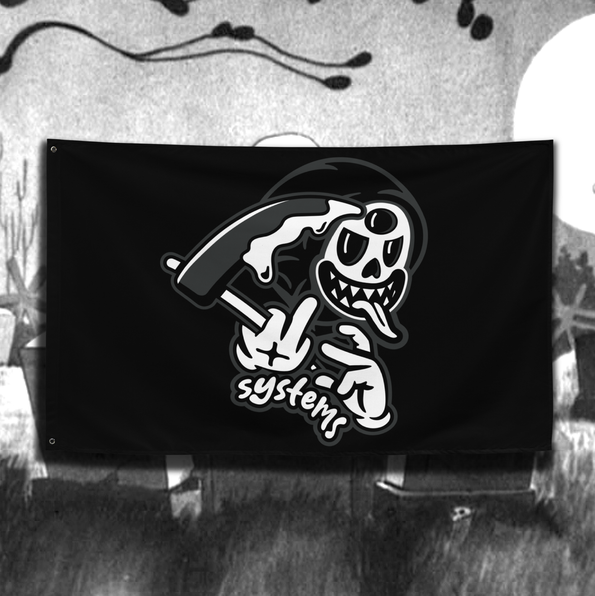 Rubberhose Reaper Flag – Thirteen Systems